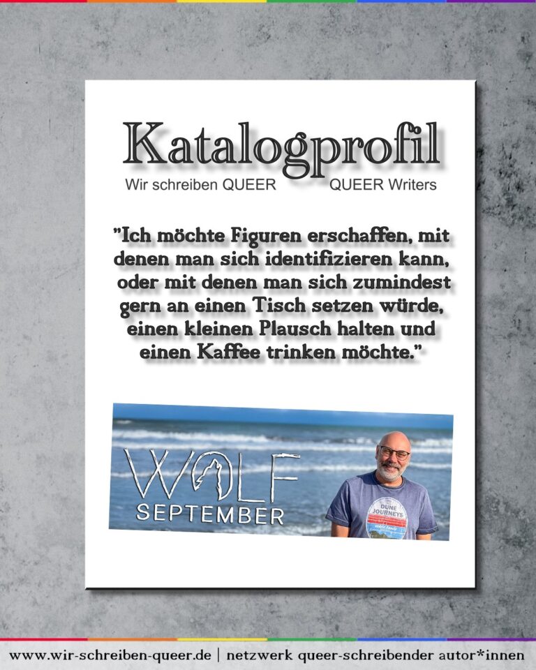 Wolf September | Katalogprofil – Wir schreiben QUEER